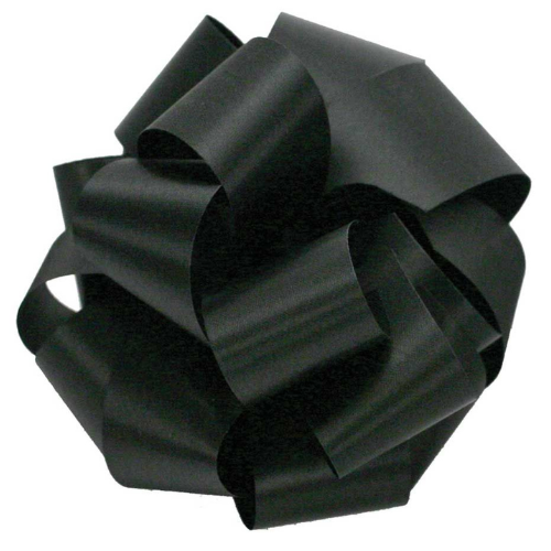 Black Satin Acetate Ribbon | Amistad Floral & Crafts LLC